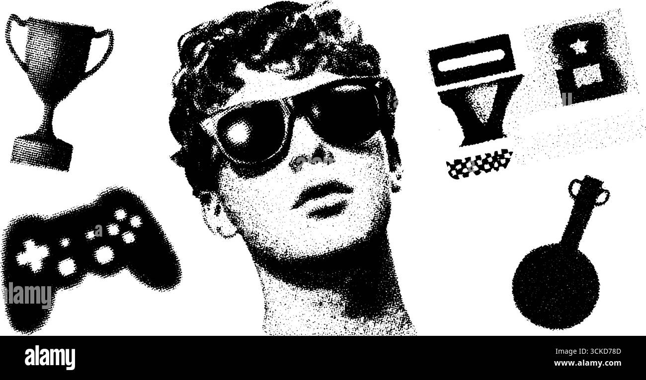 Abstract halftone pattern featuring Cut Out Stock Images & Pictures - Alamy