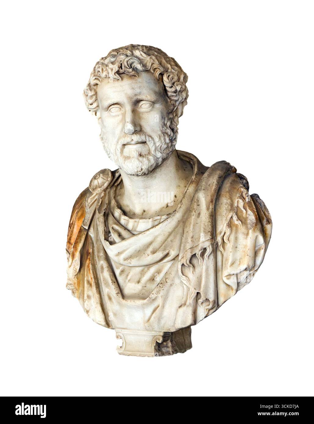 Ancient bust of Roman Emperor Antoninus Pius (Reign 138-161 AD Stock ...