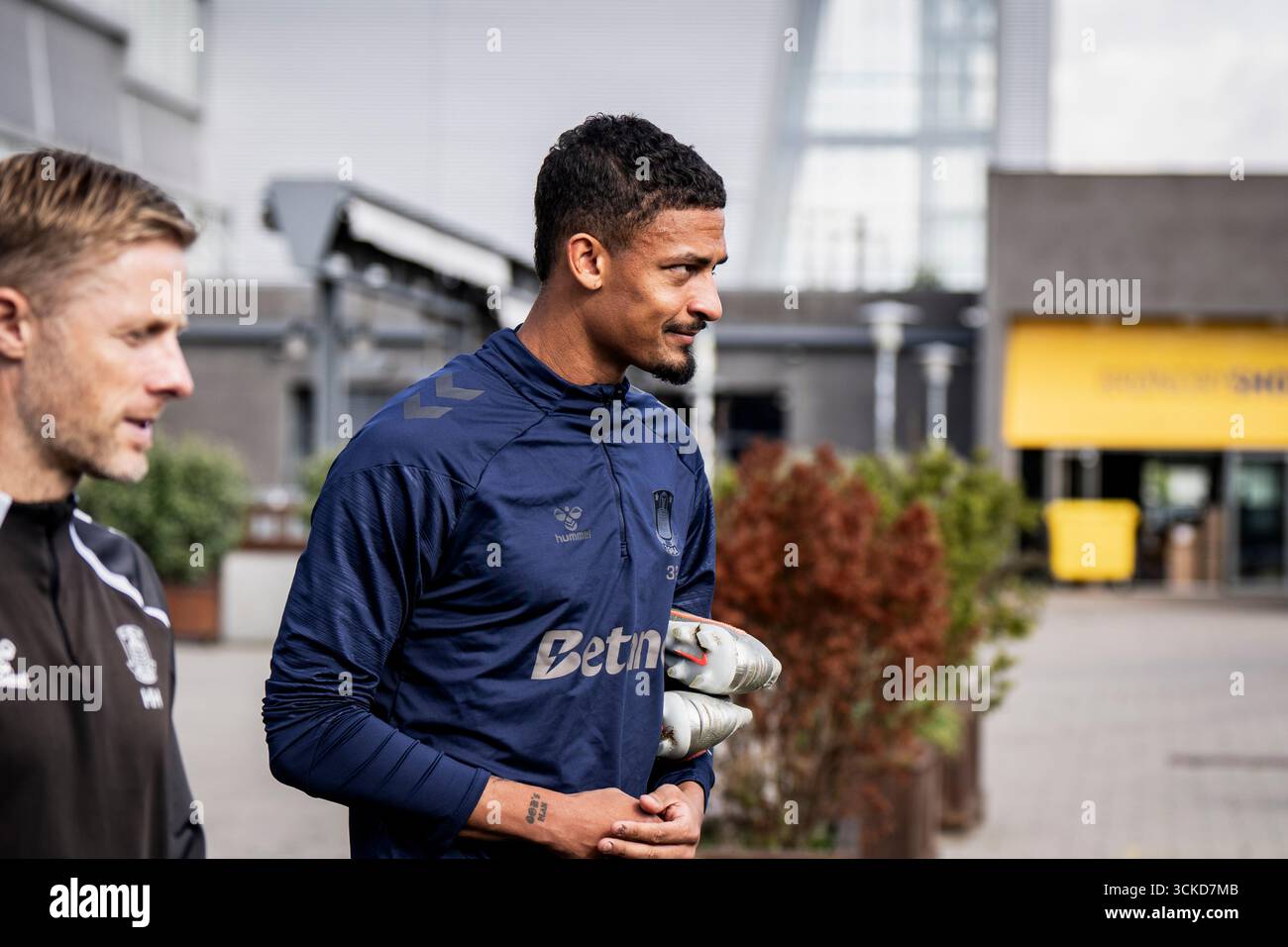 Frederik Alves from the Superliga club Broendby IF trains with new ...