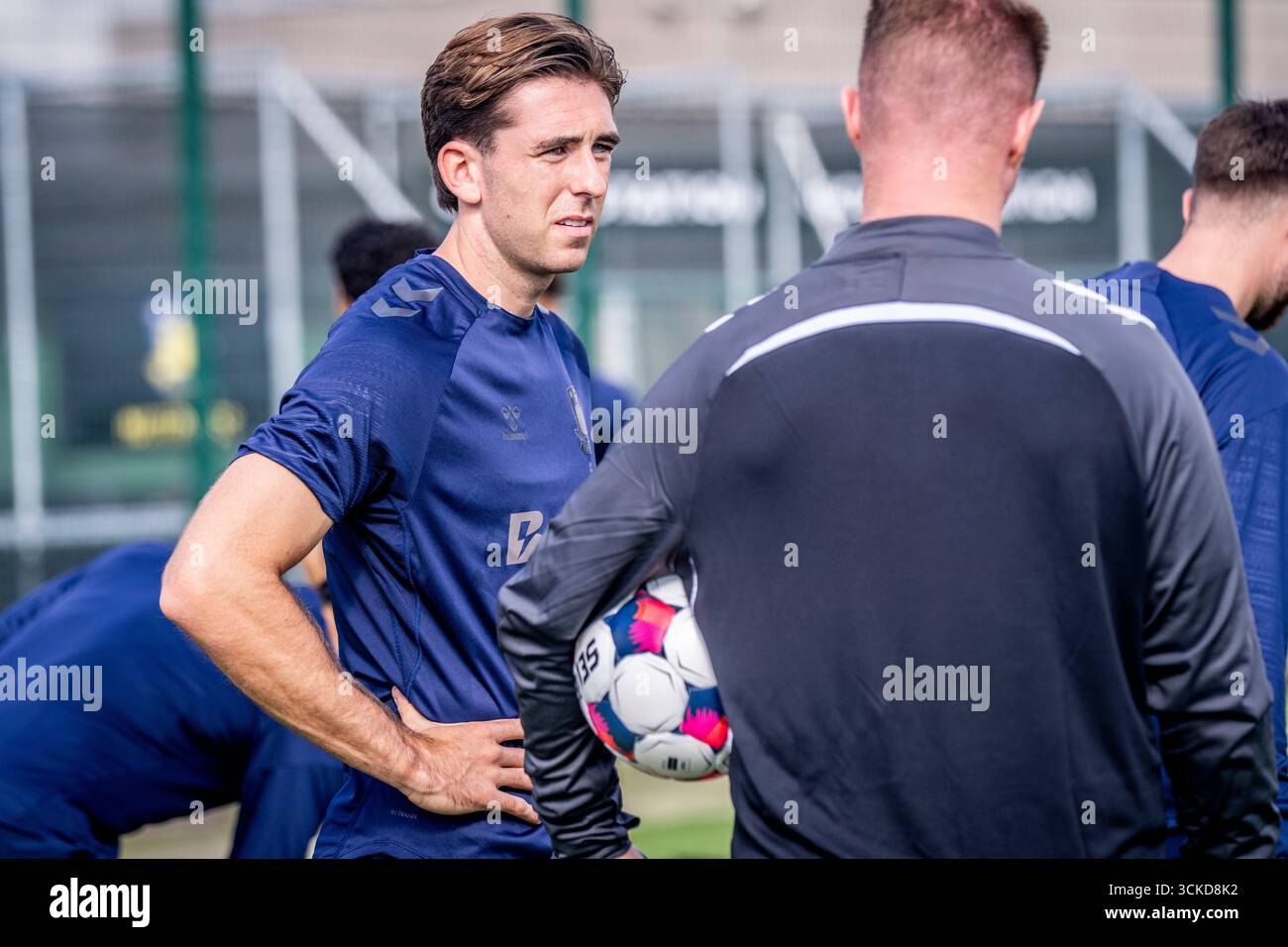 Broendby's Luis Binks, as the Superliga club Broendby IF trains with ...