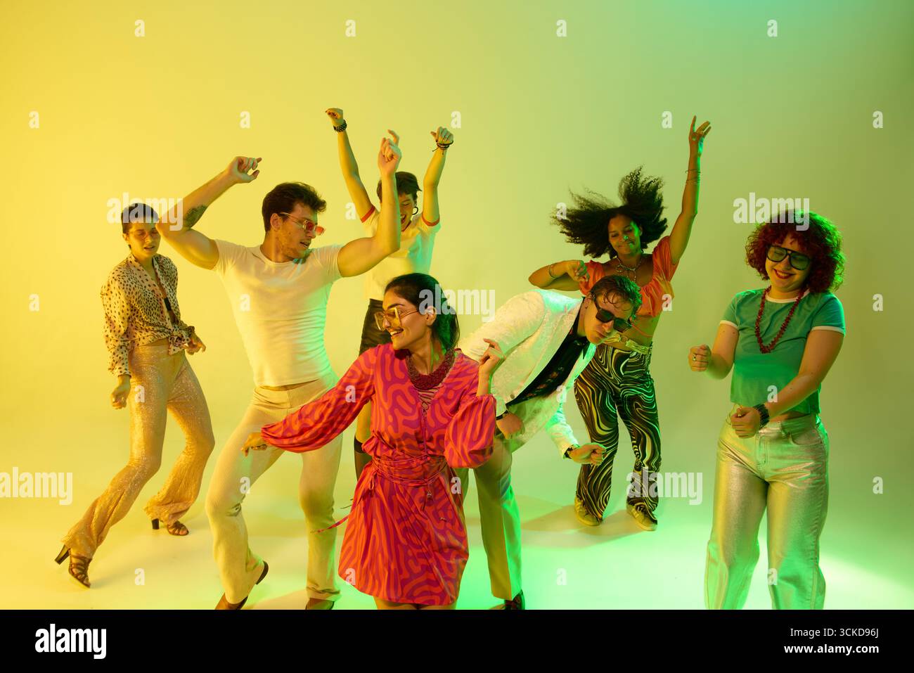 Dancing group moving energetically hi-res stock photography and images ...
