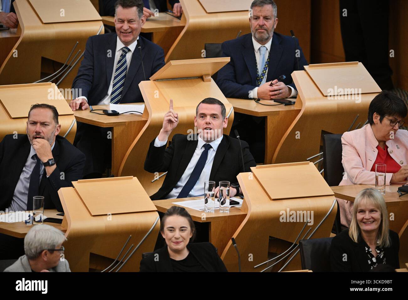 Edinburgh Scotland, UK 11 September 2025. Douglas Ross MSP at the ...