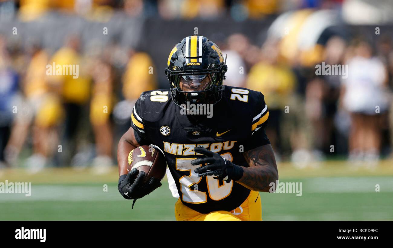 Missouri running back Jamal Roberts (20) during an NCAA college ...