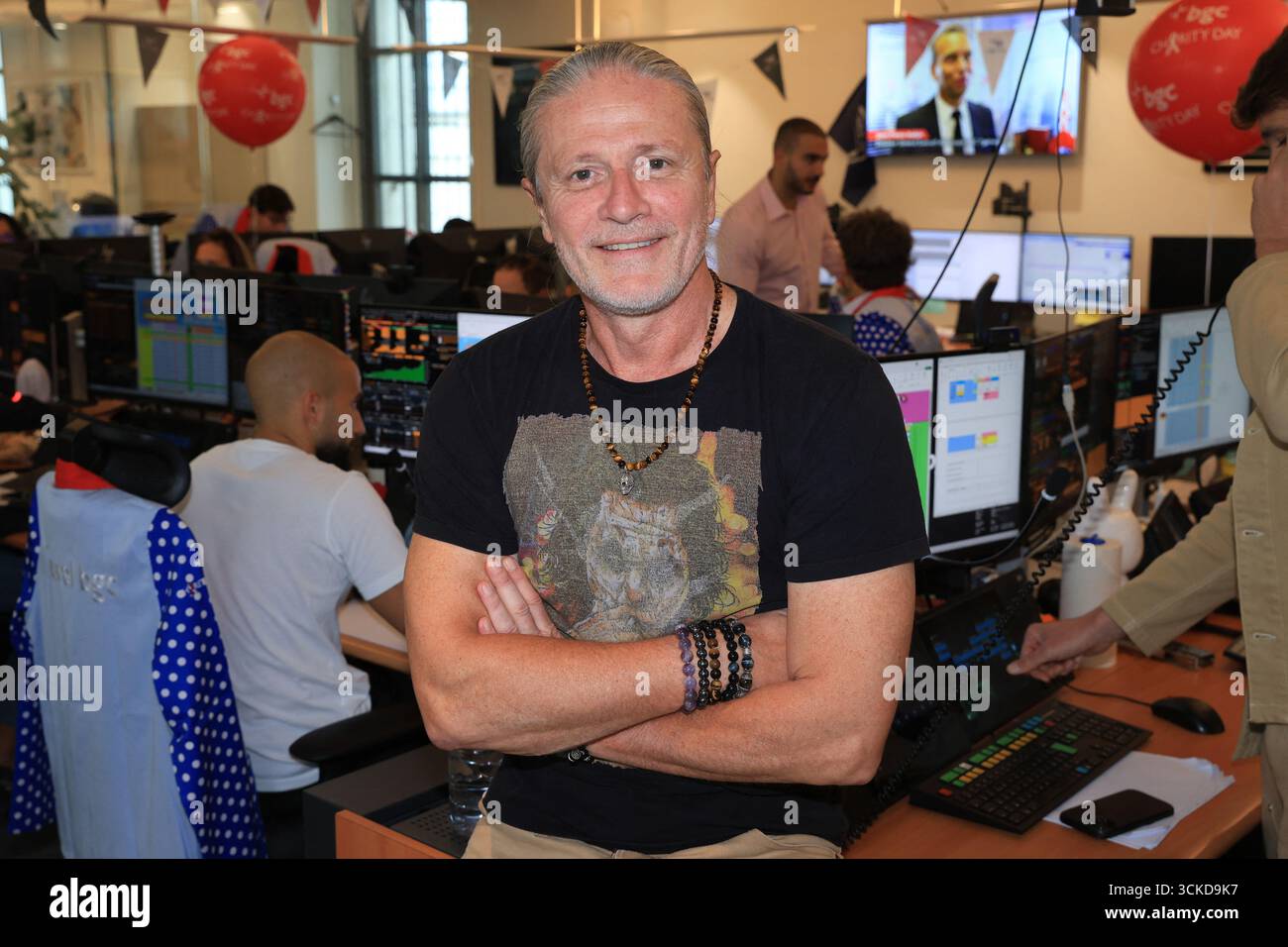 Emmanuel Petit attending the 21th Aurel BGC Charity Day to honor the ...