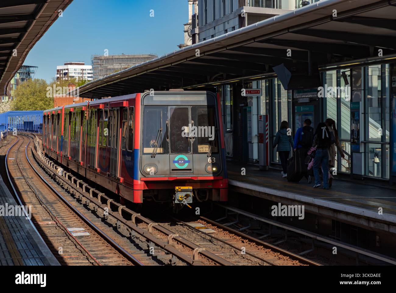 A picture of the DLR light rail in London Stock Photo - Alamy