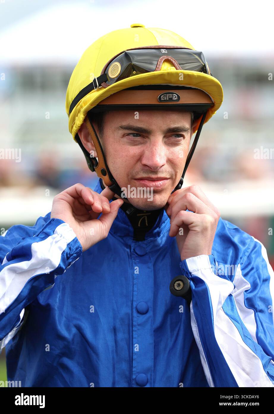 Jockey James Doyle before the Betfred May Hill Stakes during Ladies Day ...