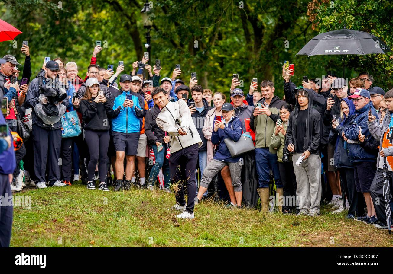 Lando Norris during the BMW PGA Championship Pro-Am day at the ...