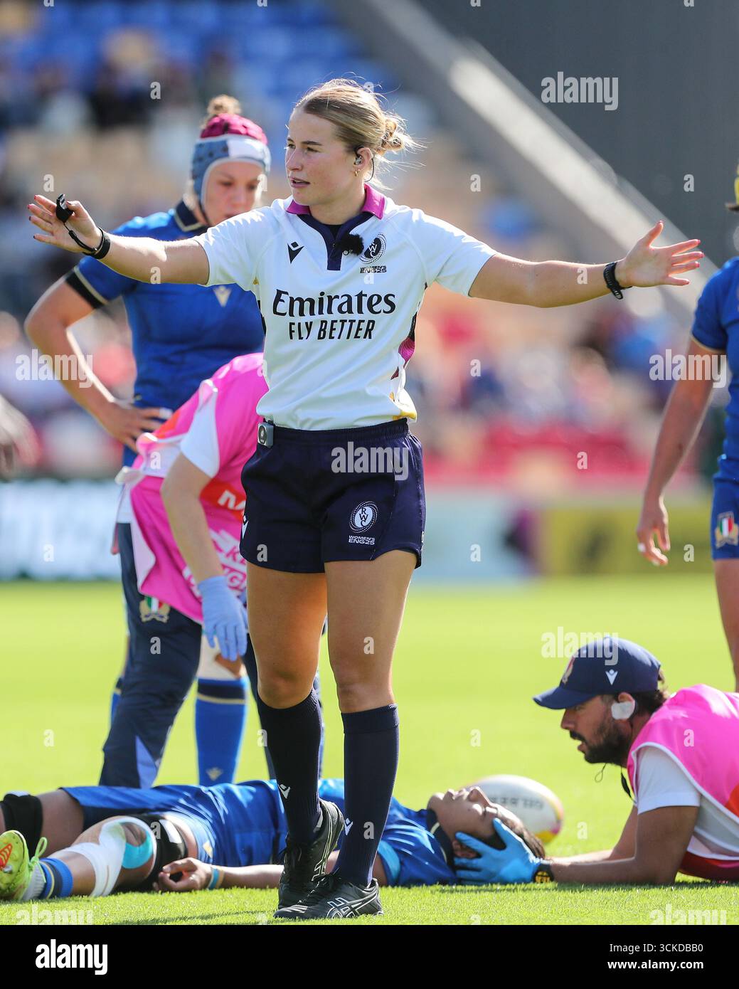 Match referee during the Women’s Rugby World Cup 2025 match between ...