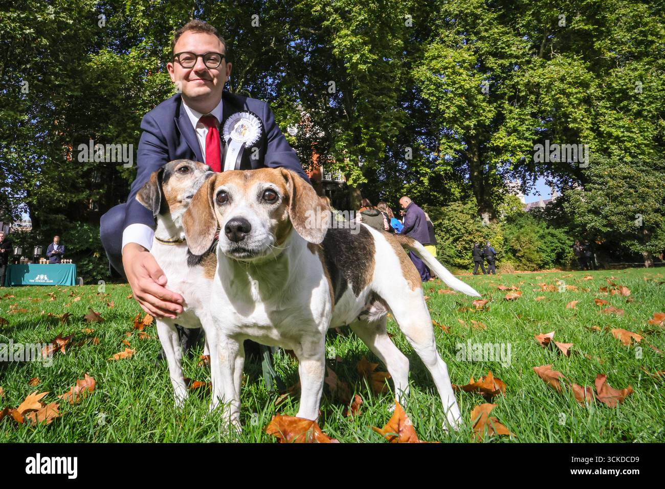 London, UK, 11th Sep 2025. Jack Rankin MP and Crocus & Bluebell the ...