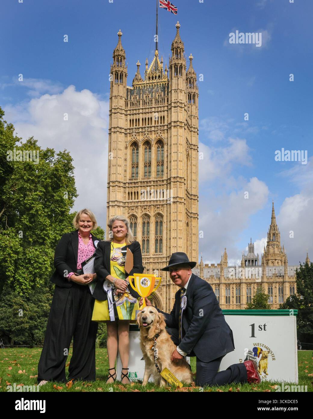 London, UK, 11th Sep 2025. Dog-loving MPs and their dogs take part in ...