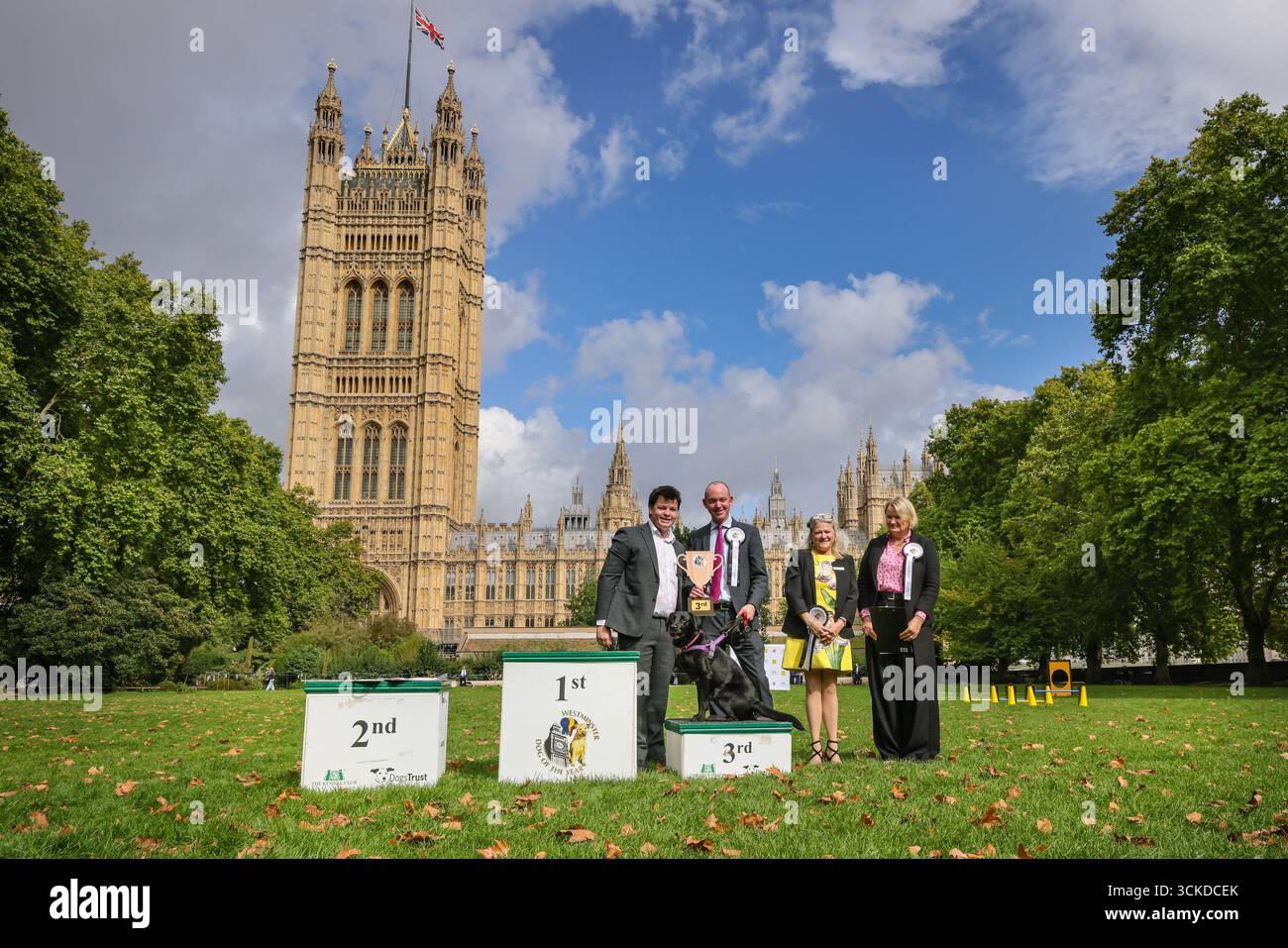 London, UK, 11th Sep 2025. Dog-loving MPs and their dogs take part in ...
