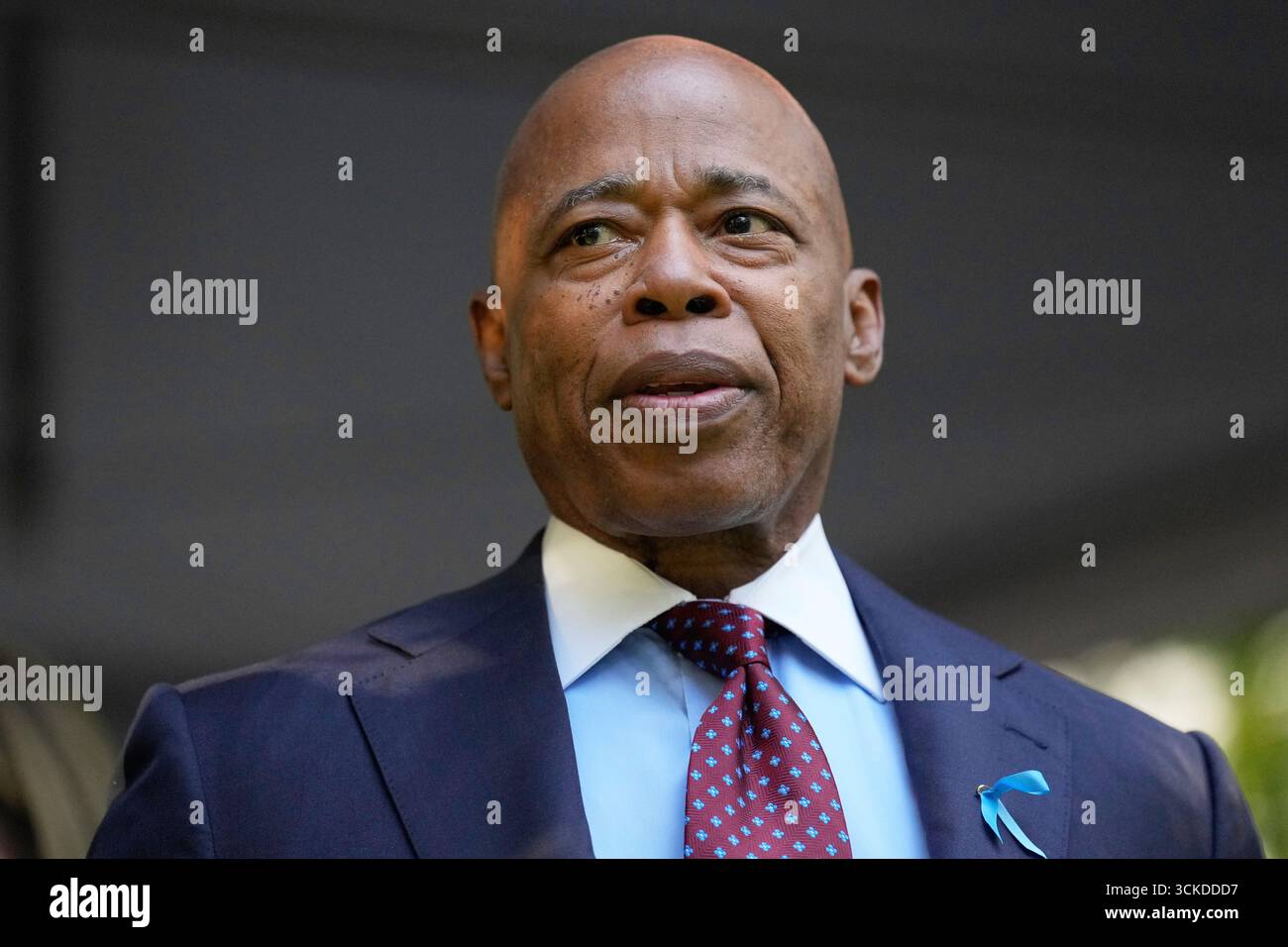 NYC mayor Eric Adams attends the ceremony to mark the 24th anniversary ...