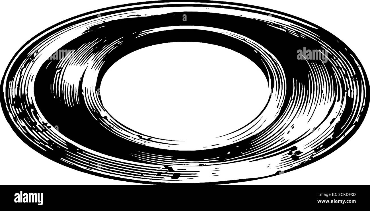 Vintage engraved etching frame design for posters and cards Stock ...