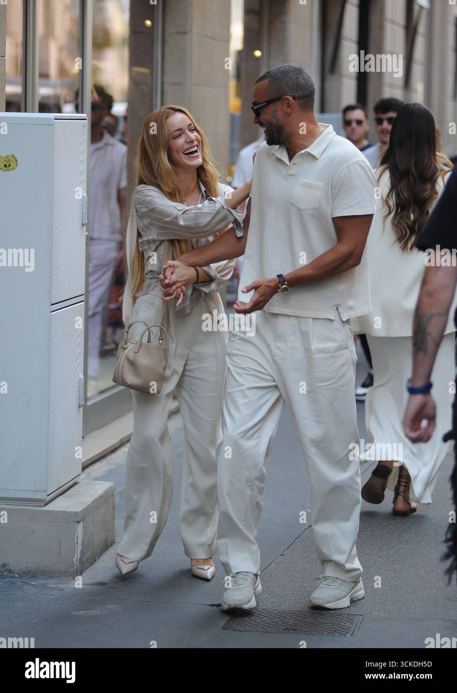 Milan, Jesse Williams, an American actor, was caught having lunch with ...