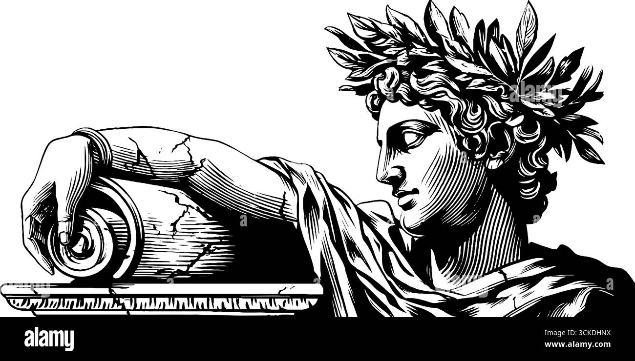 Marble god sculpture Stock Vector Images - Alamy