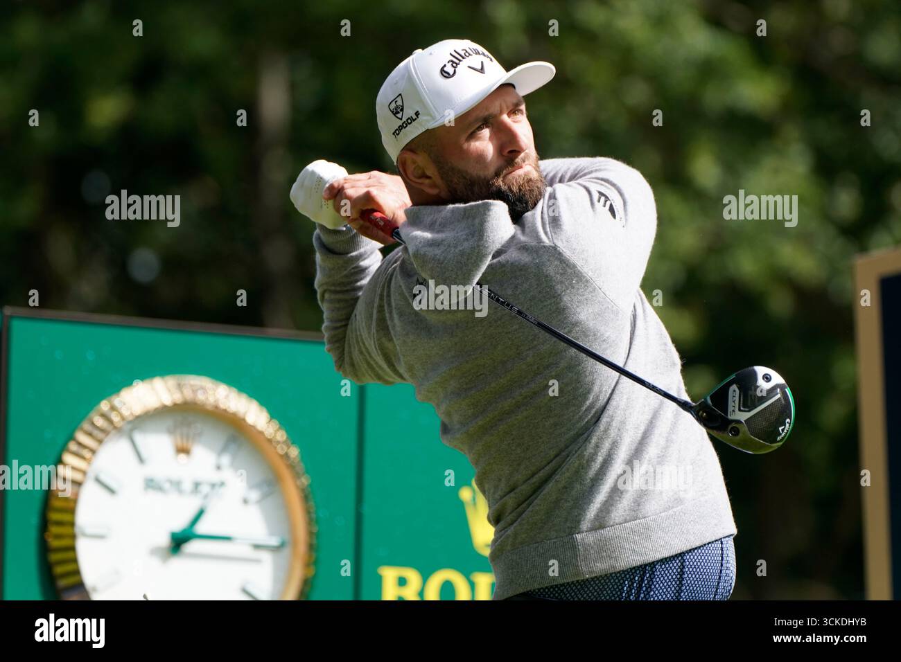 Jon Rahm In action on the 1st day at The BMW PGA, Wentworth (West) GC ...