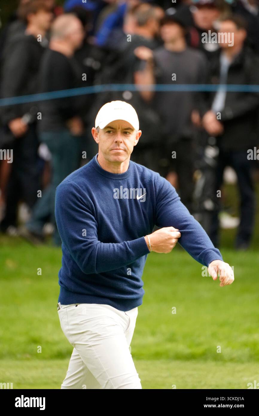 Rory Mcilroy In action on the 1st day at The BMW PGA, Wentworth (West ...