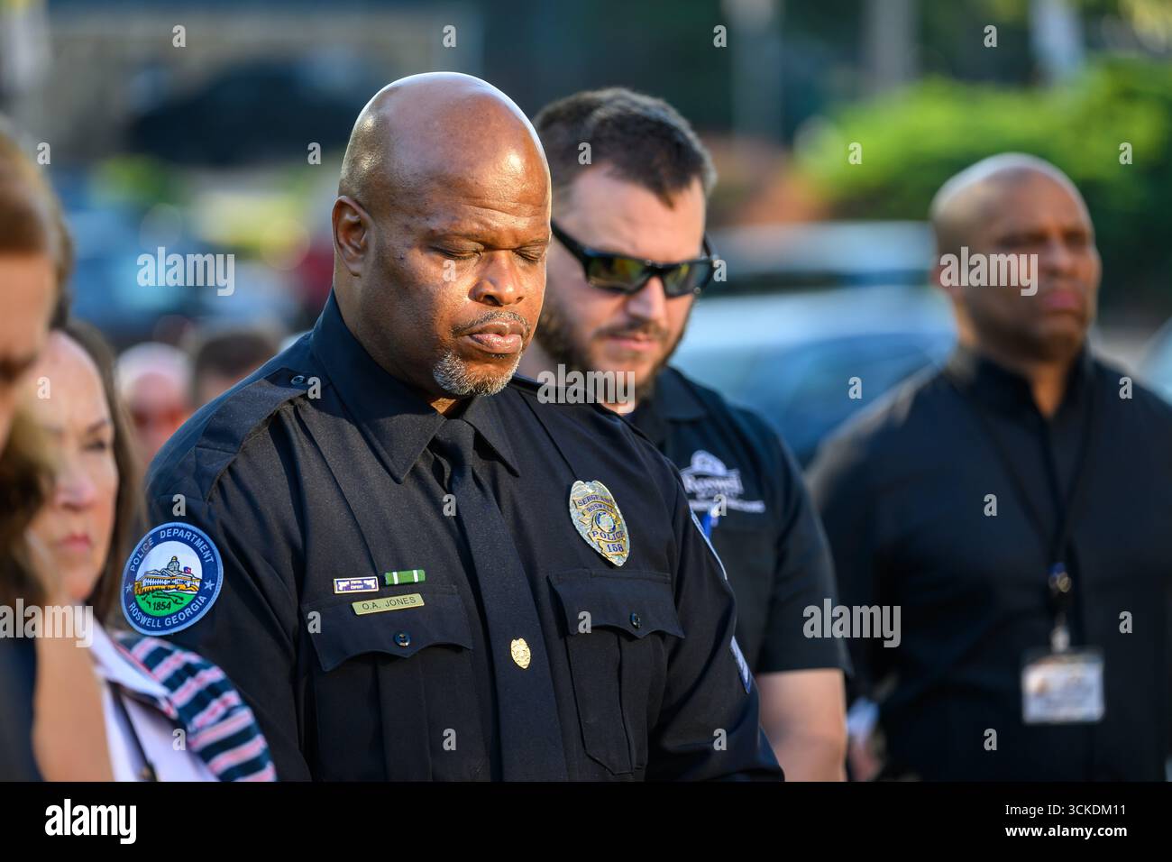 September 11, 2025, Roswell, Georgia, United States: Firefighter O.A ...