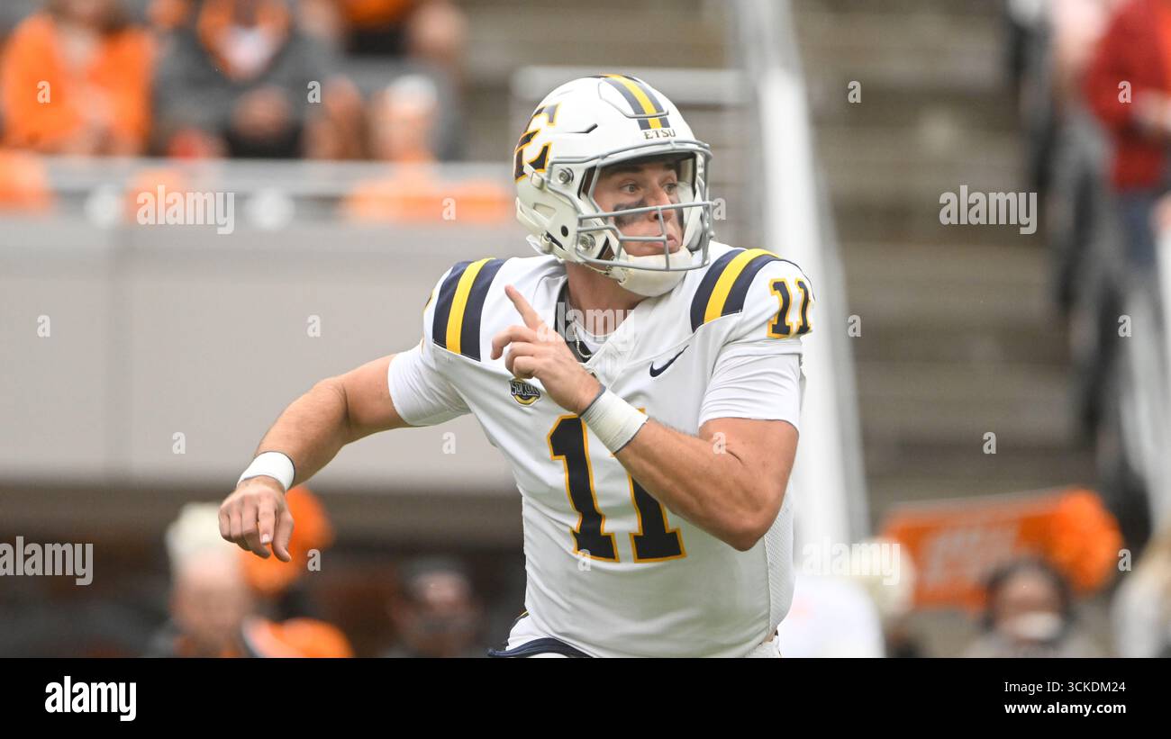 ETSU quarterback Cade McNamara during an NCAA football game against Tennessee on Saturday, Sept ...