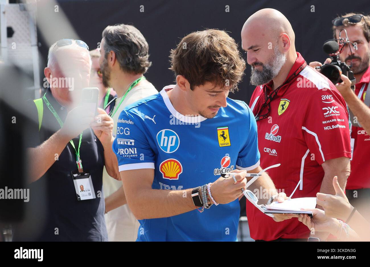 Charles Leclerc Team Scuderia Ferrari F1 Formula 1 Pirelli Gran Premio ...