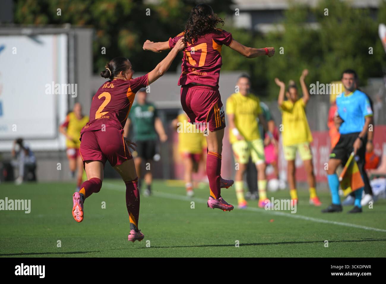 Giulia Galli of A.S. Roma Women celebrates after scoring during the 2nd ...