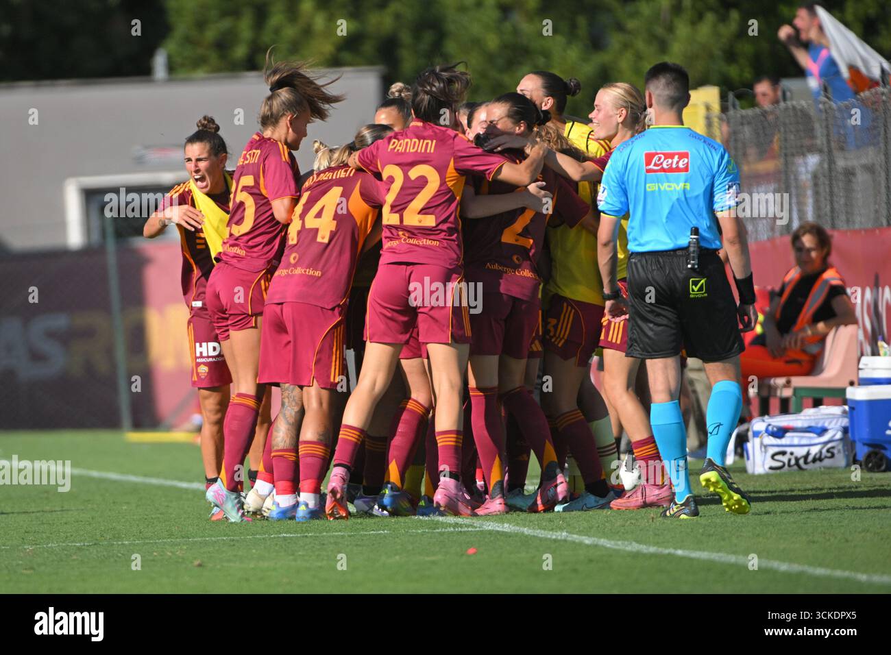 Giulia Galli of A.S. Roma Women celebrates after scoring during the 2nd ...