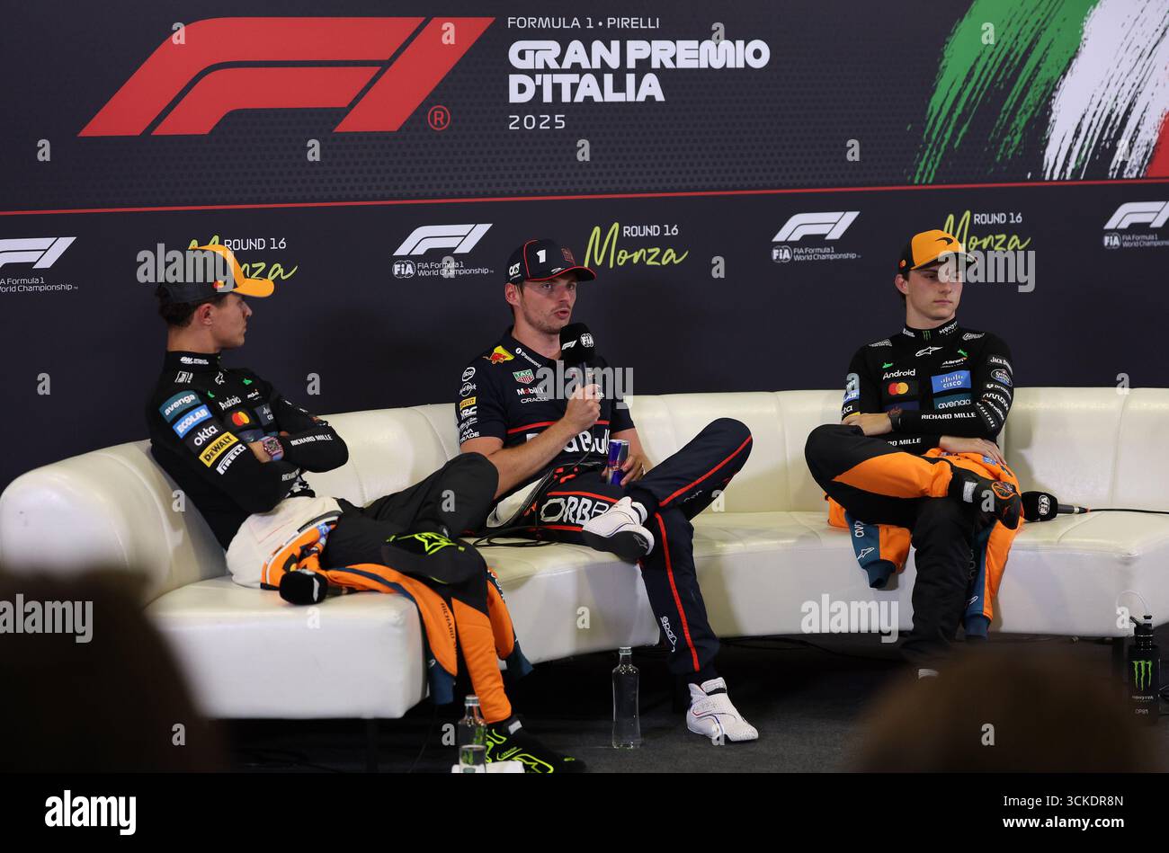 Press Conference Pole Position 01 Max Verstappen Team Red Bull Racing F1 04 Lando Norris Team ...