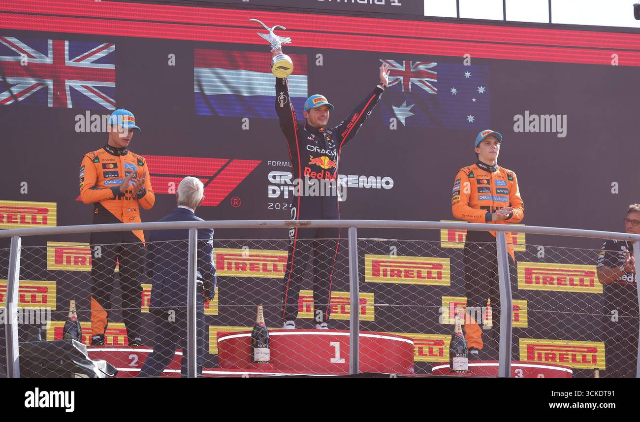 Podium Italy Grand Prix 2025 F1 Pirelli Formula 1 Pirelli Gran Premio d ...