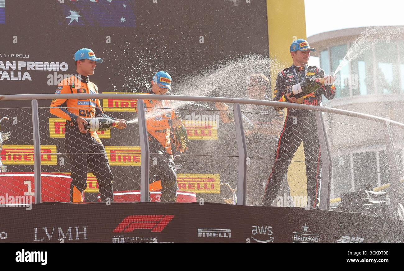 Podium Italy Grand Prix 2025 F1 Pirelli Formula 1 Pirelli Gran Premio d ...