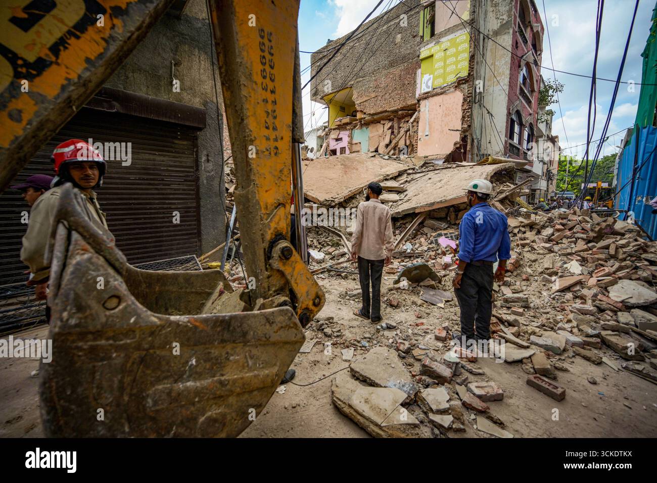 NEW DELHI, INDIA - SEPTEMBER 9: A view of the four-storey building that ...