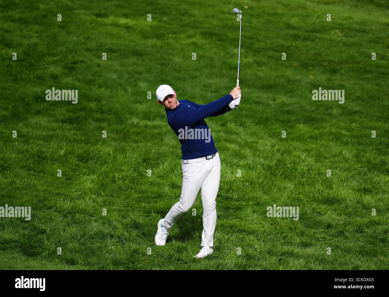 Rory McIlroy on the 7th fairway during day one of the 2025 BMW PGA ...