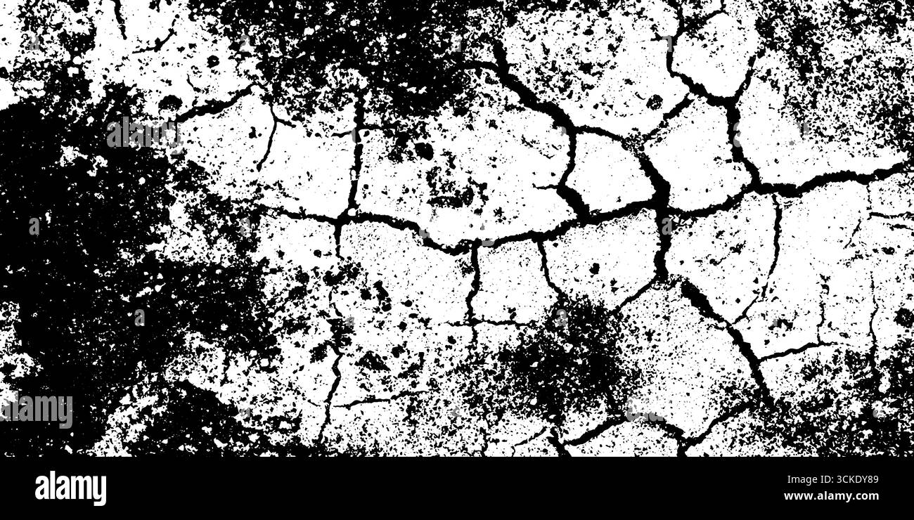 Cracked mud texture with polygonal pattern for grunge overlay and ...