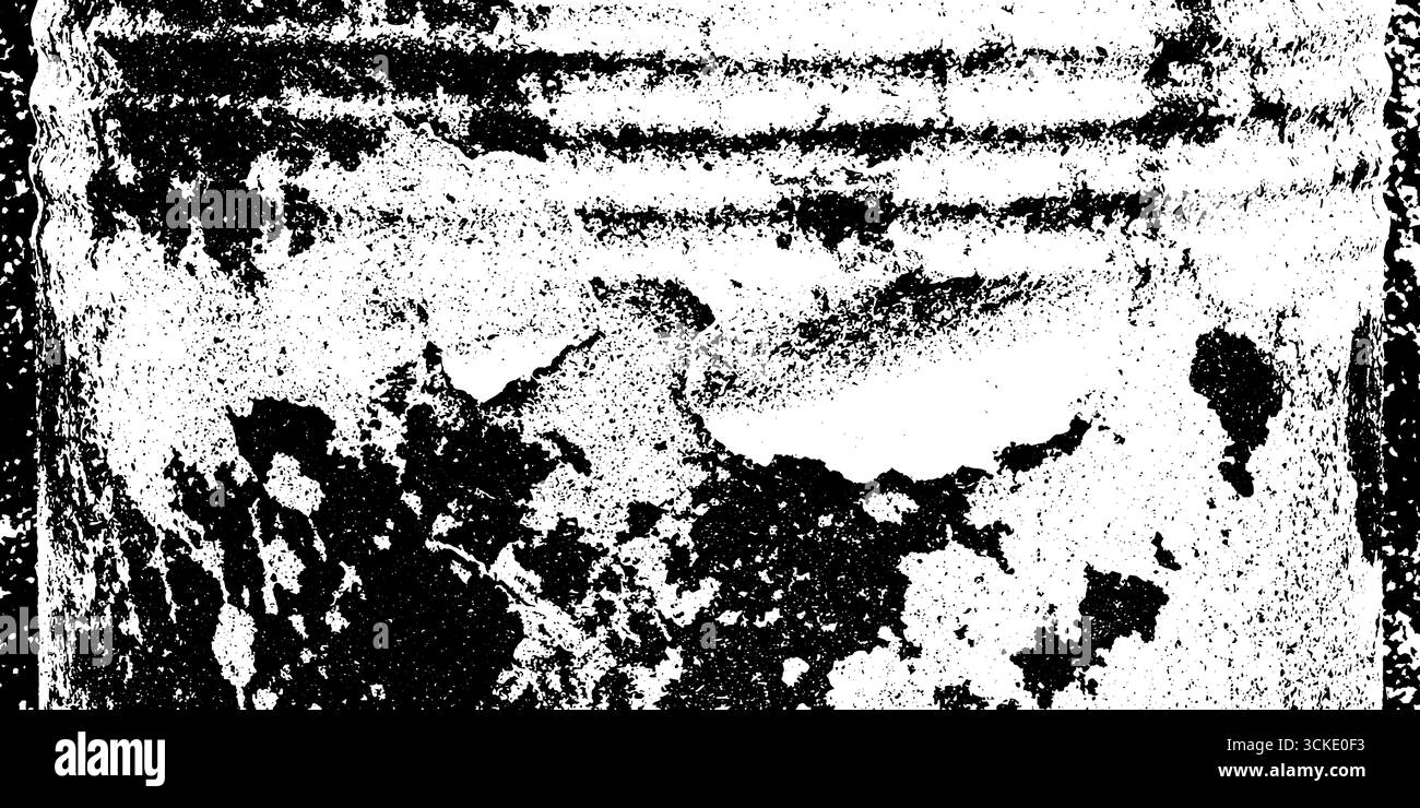 Grunge dented tin can with crushed wall texture for design overlay ...