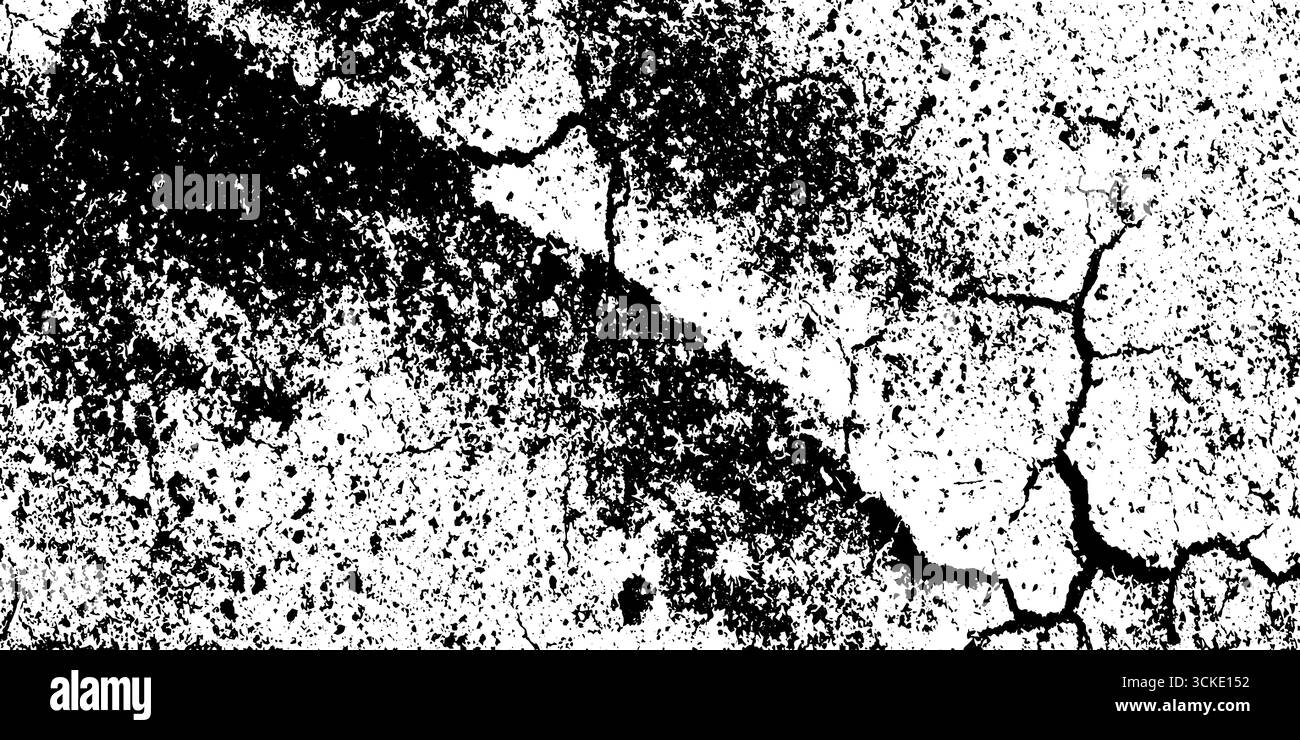 Dry mud crackle texture with fine fissures and dust overlay for grunge ...