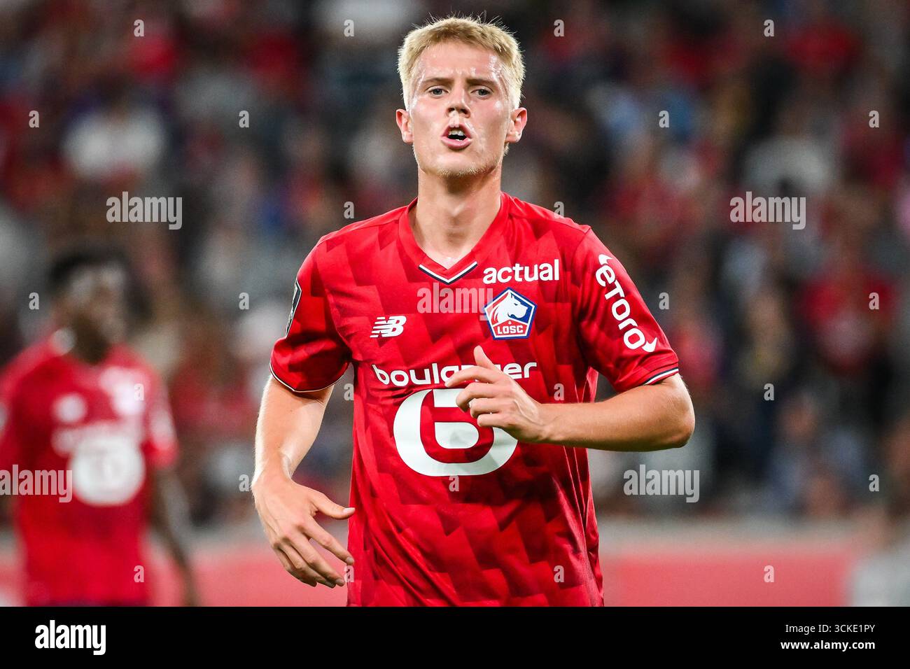Hakon ARNAR HARALDSSON of Lille during the French championship Ligue 1 ...