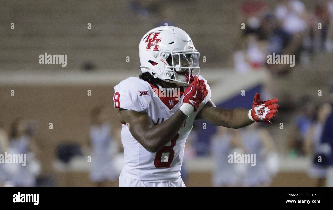 Houston wide receiver Devan Williams during an NCAA football game ...