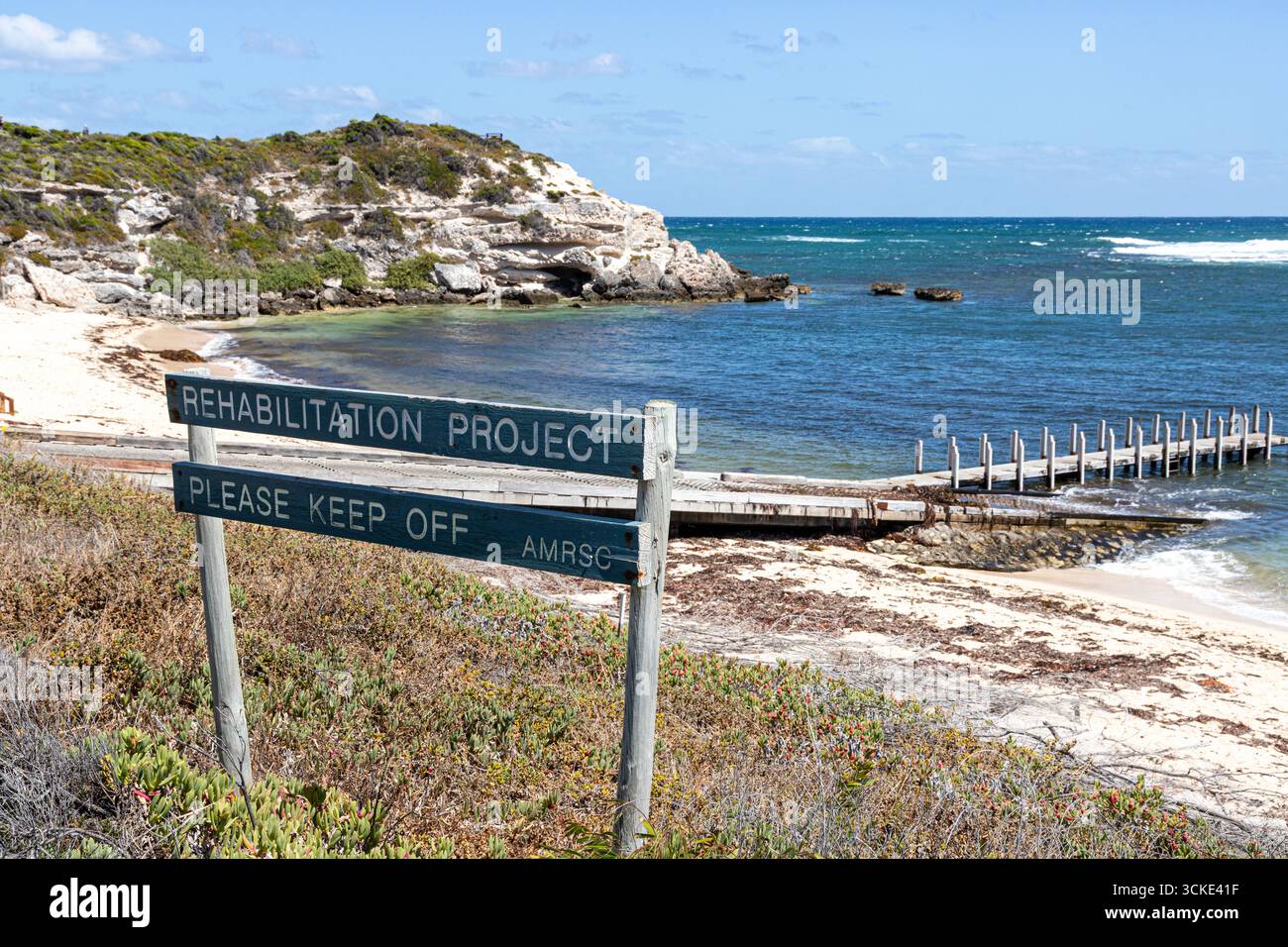 Rehabilitation project at the white sand beach at Gnarabup, Prevelly ...