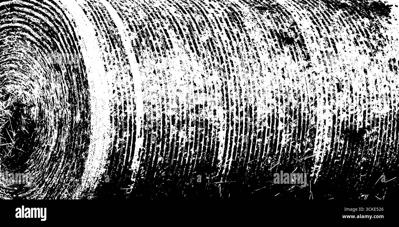 Rustic hay bale texture with twine wrap and knot shadow overlay for ...