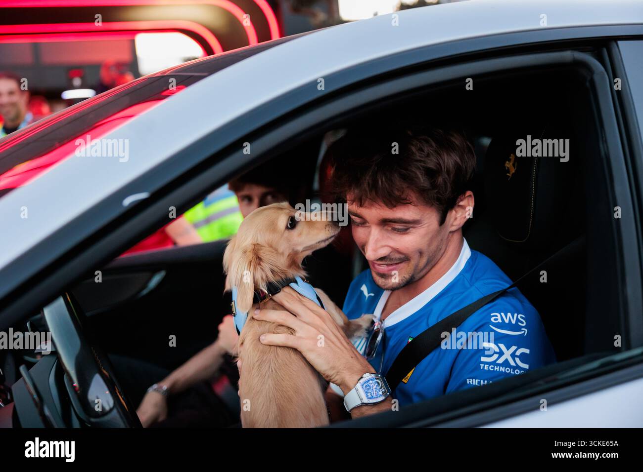 Leo LECLERC, dog of LECLERC Charles (mco), Scuderia Ferrari SF-25 ...