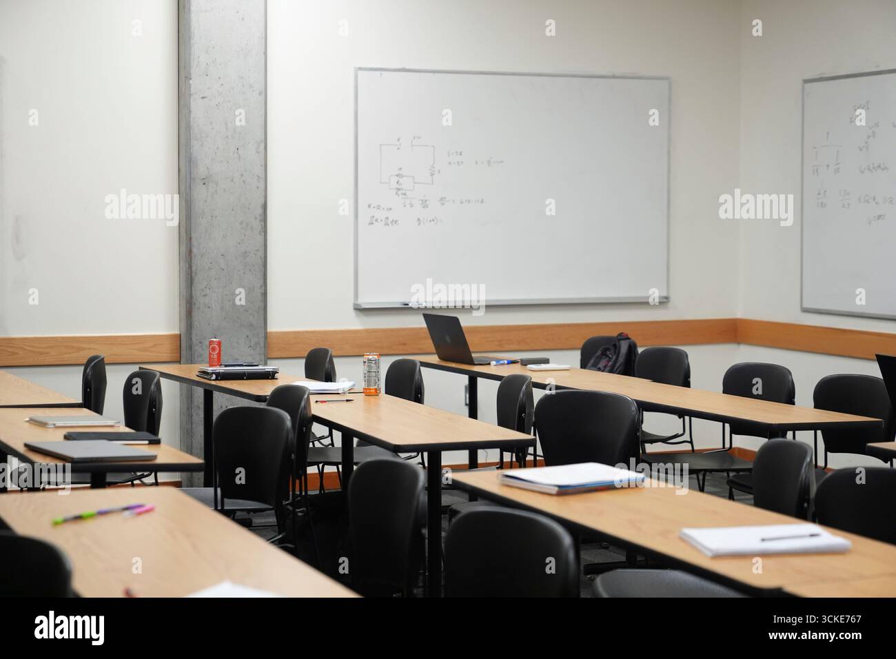 Student belongings are left behind at the Pope Science building a day ...