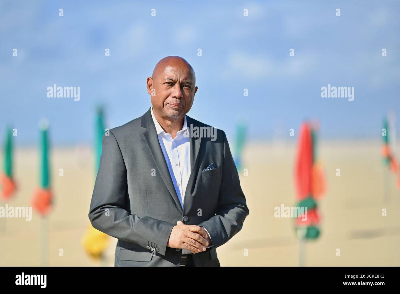 Raoul Peck posing at the Orwell photocall as part of the 51th Deauville ...