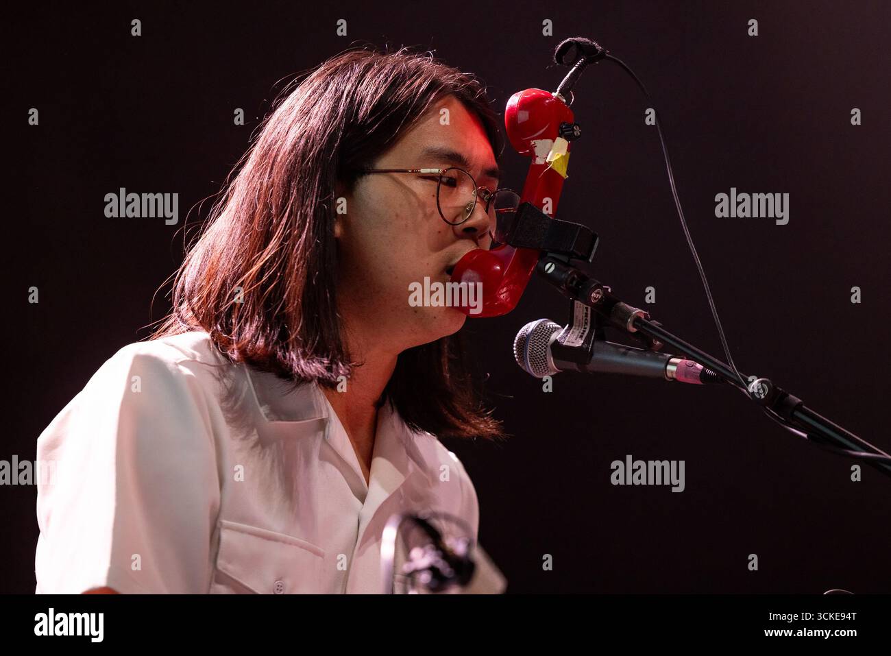 Cameron Lew of Ginger Root at The Sylvee on September 10, 2025, in ...