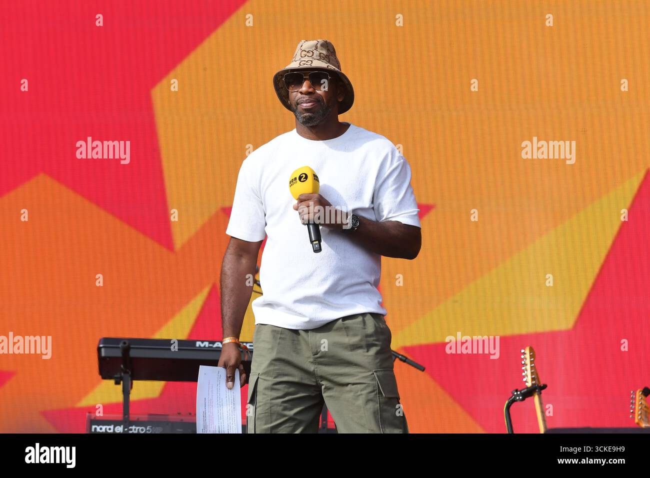 CHELMSFORD, ENGLAND - SEPTEMBER 06: DJ Spoony compering at BBC Radio 2 ...