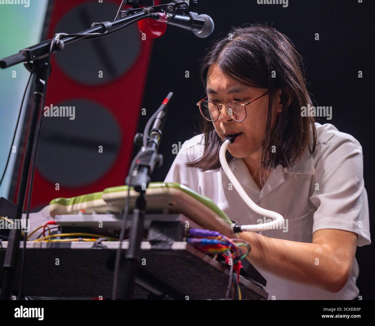 Cameron Lew of Ginger Root at The Sylvee on September 10, 2025, in ...