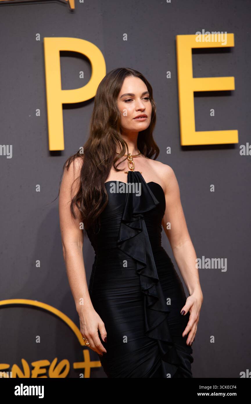 london, United Kingdom. 11th September 2025. Lily James arrives at the ...