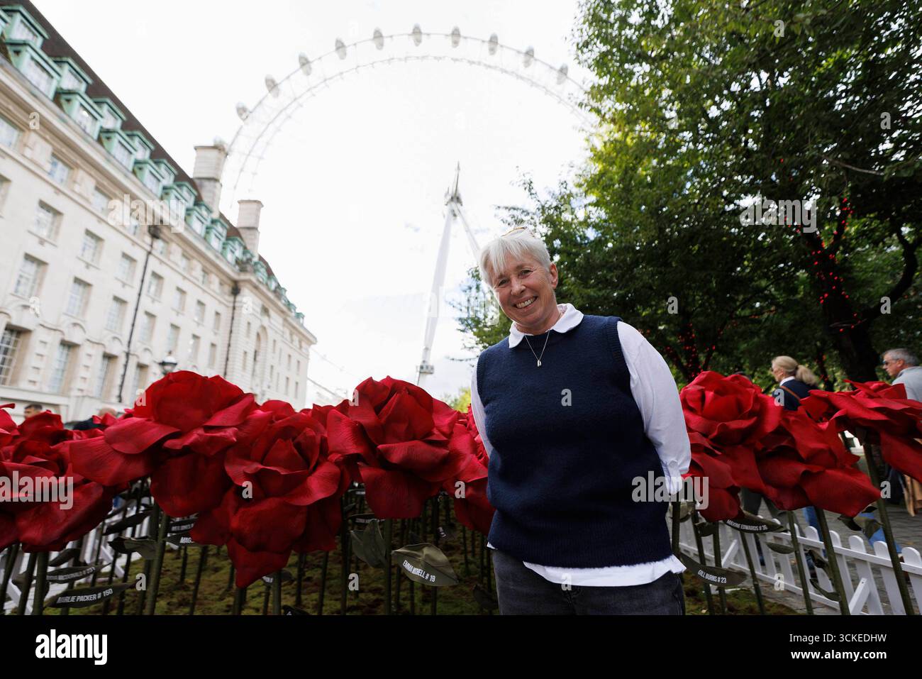 EDITORIAL USE ONLY Former England rugby player Emma Mitchell at the ...