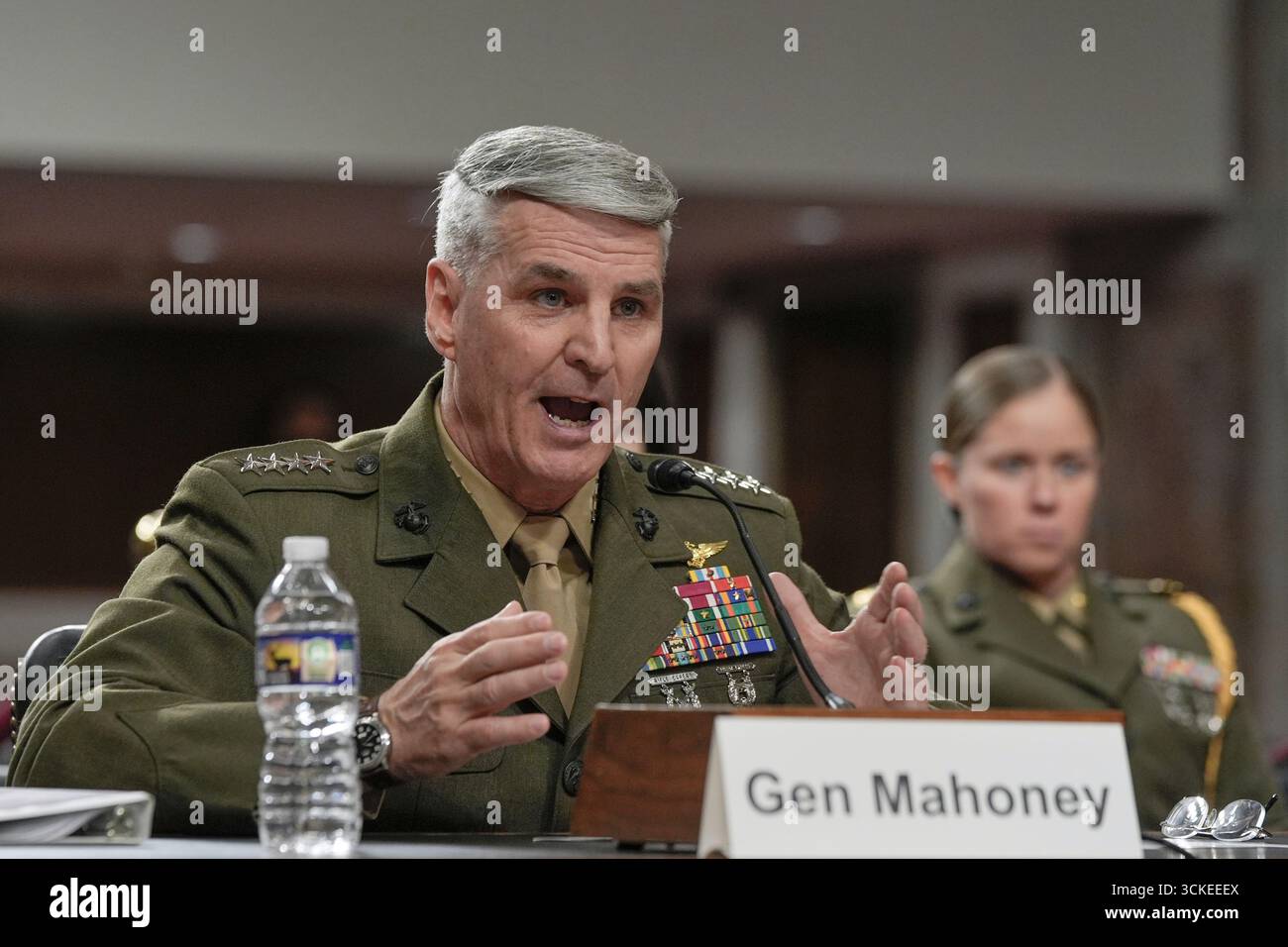 Gen. Christopher Mahoney, assistant commandant of the U.S. Marine Corps ...