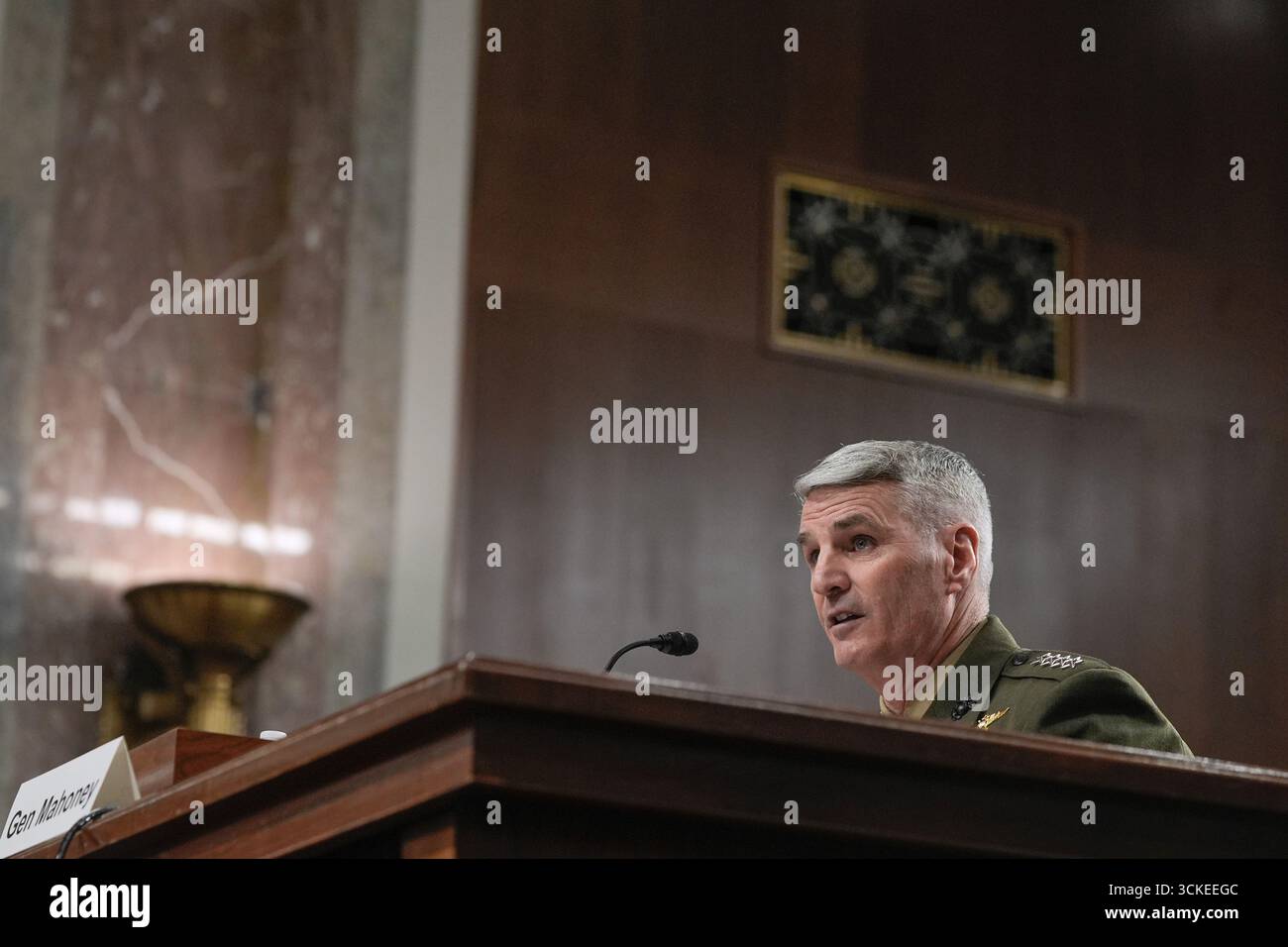 Gen. Christopher Mahoney, assistant commandant of the U.S. Marine Corps ...