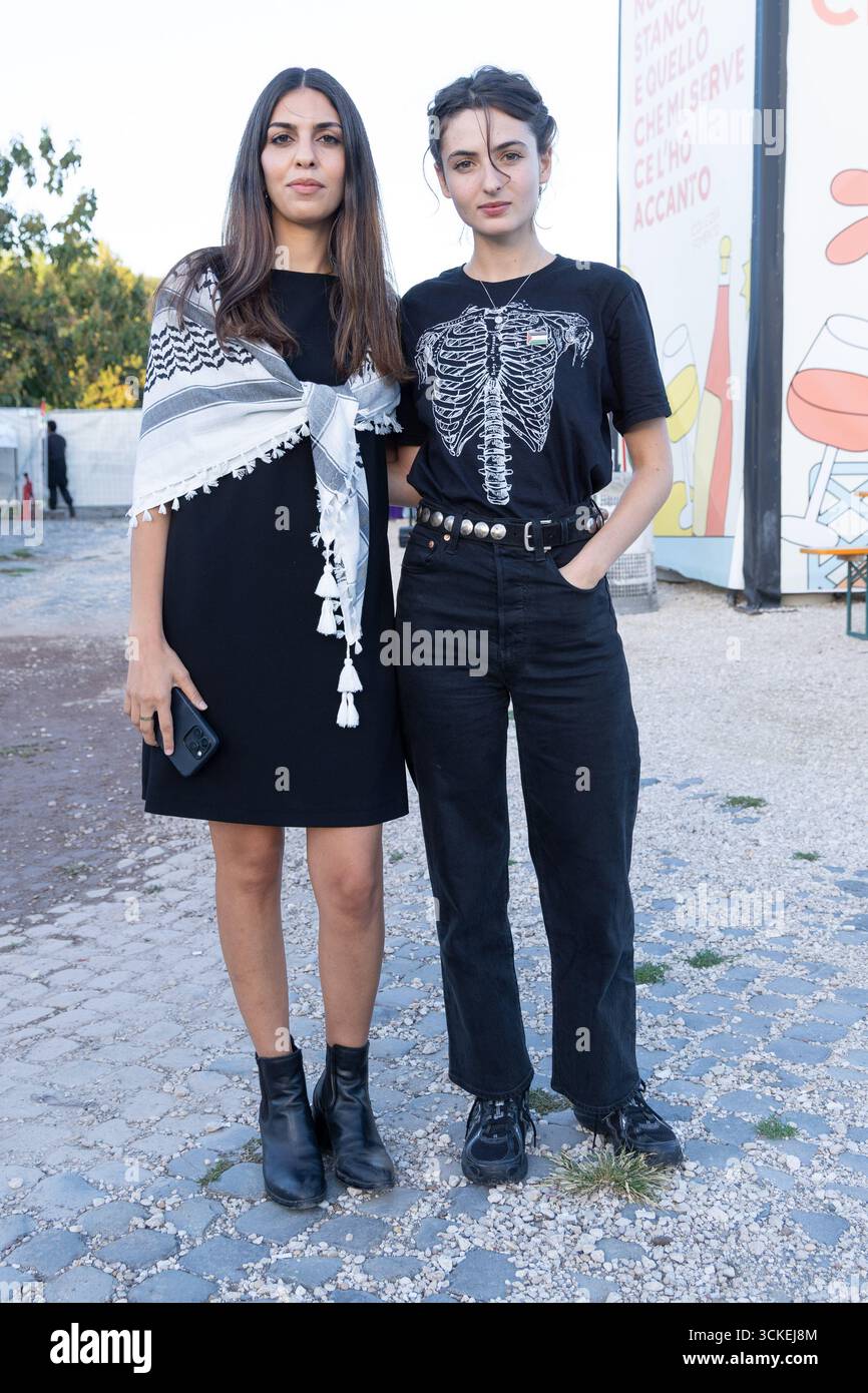 Italian actress Tecla Insolia and singer Marwa are guests at the ...