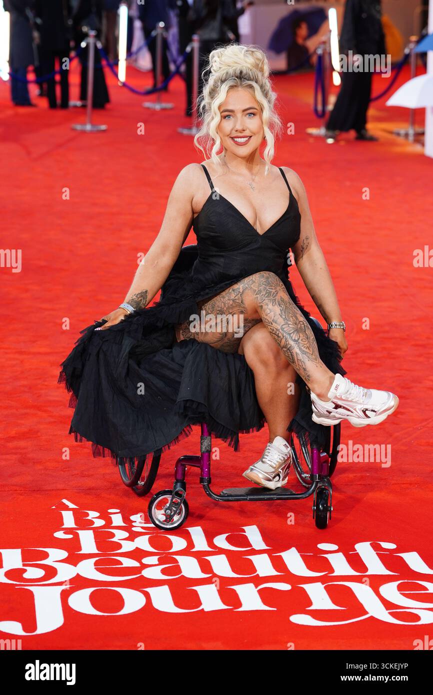 Ella Middleton attends the UK premiere of A Big Bold Beautiful Journey ...